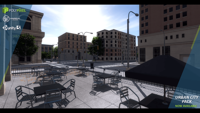 urban city 3D Model in Cityscapes 3DExport