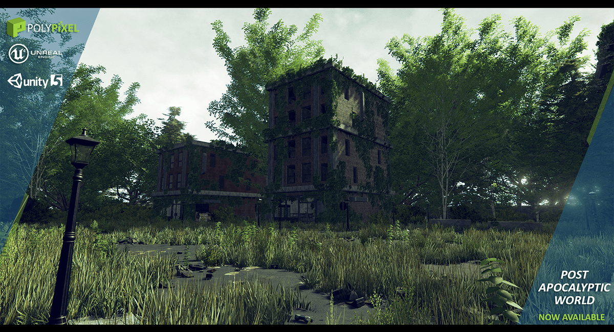 Post Apocalyptic World 3D Model in Environment 3DExport