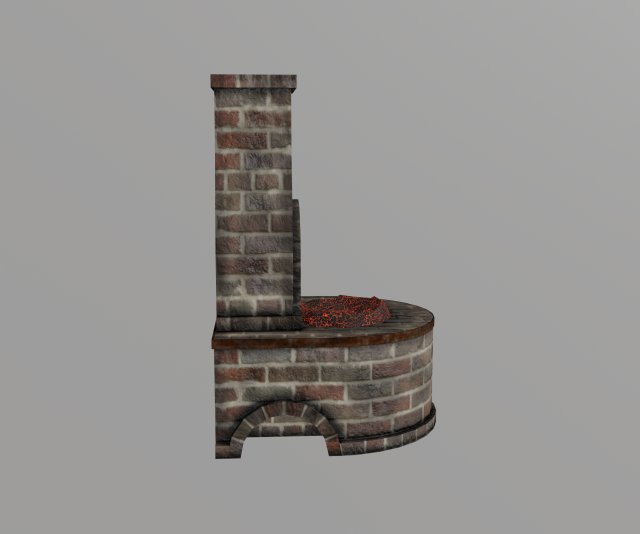 forge 3D Model in Lobby 3DExport