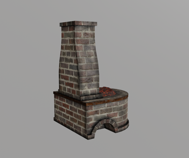 forge 3D Model in Lobby 3DExport