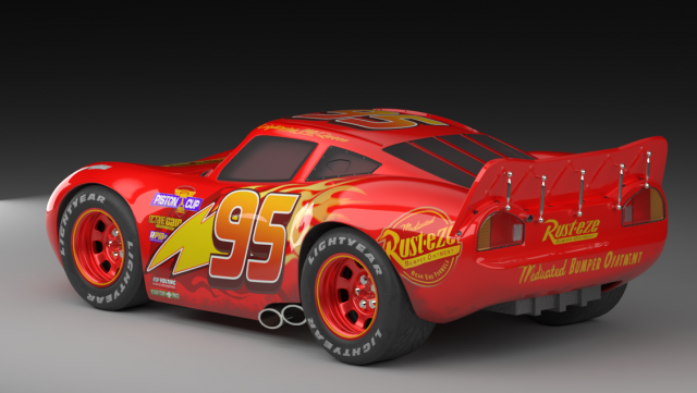 pixar lightingmcqueen car model 3D Model in Racing 3DExport
