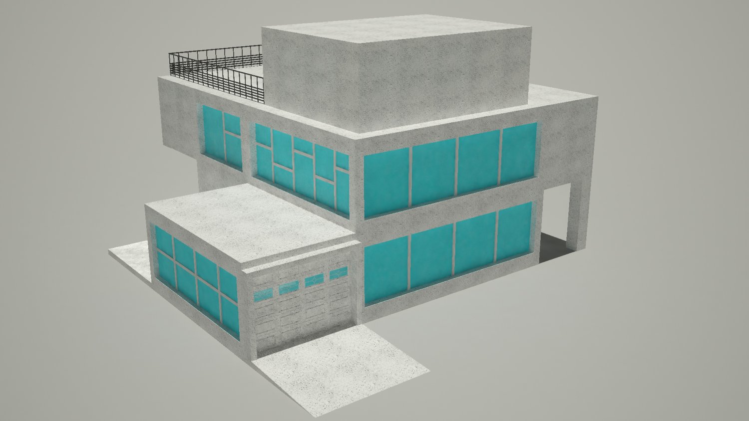 3ds Max Simple Building Models