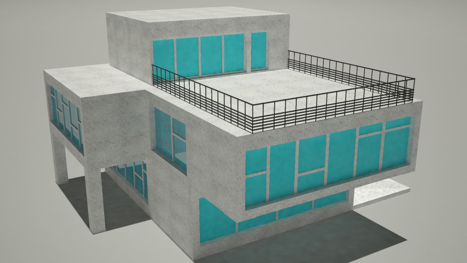 3ds Max Simple Building Models