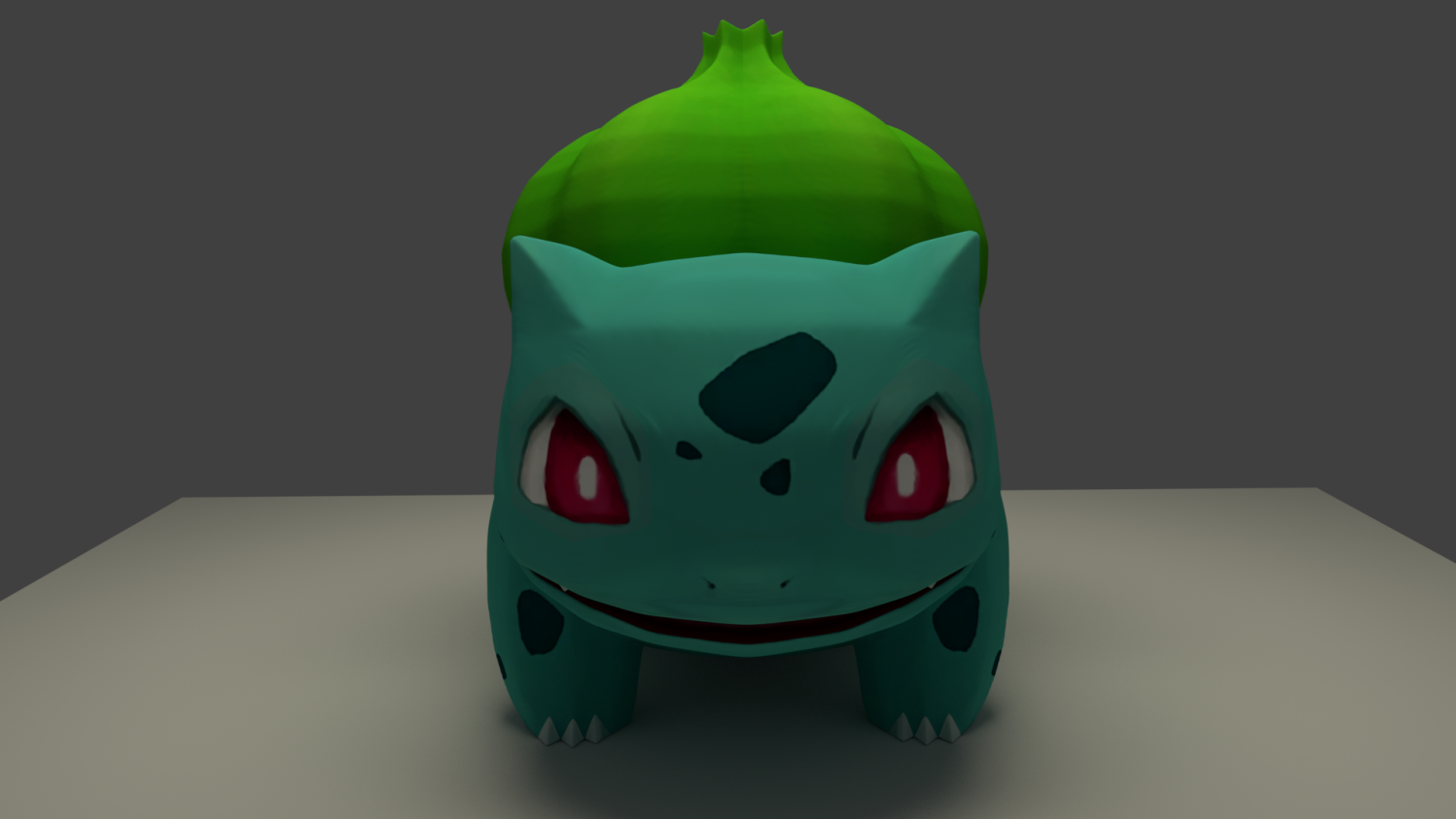 001 - Bulbasaur 3D Model in Cartoon 3DExport