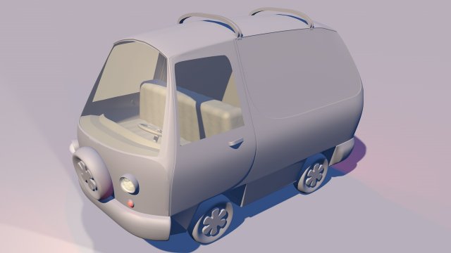 mystery machine 3D Model in Van and Minivan 3DExport