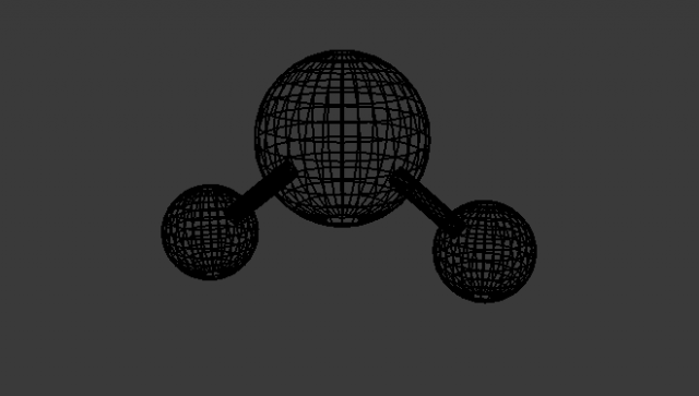 molecules - water h2o 3D Model in Other 3DExport