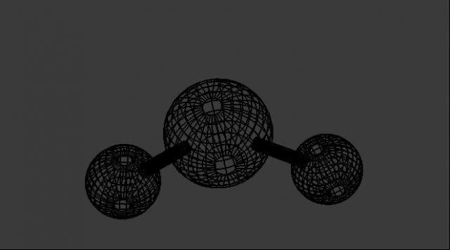 molecules - water h2o 3D Model in Other 3DExport