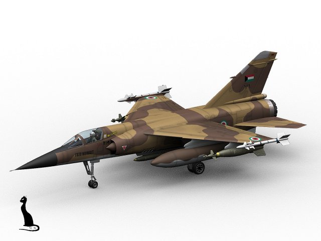mirage f-1 kuwait scheme 3D Model in Fighter 3DExport