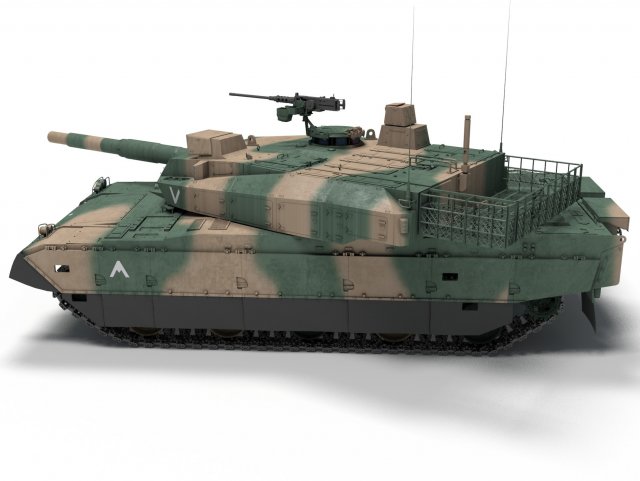 type 10 tank 3D Model in Tank 3DExport