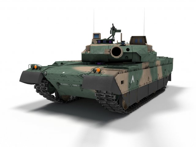 type 10 tank 3D Model in Tank 3DExport