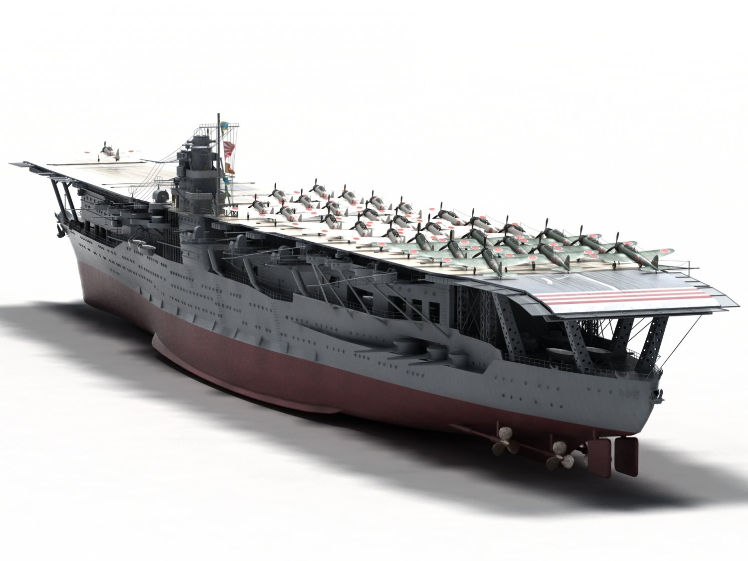Akagi Aircraft Carrier Model