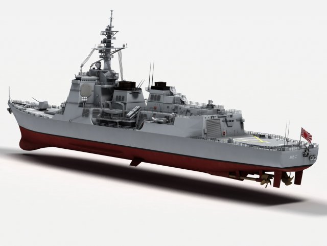 atago class destroyer 3D Model in Battleship 3DExport