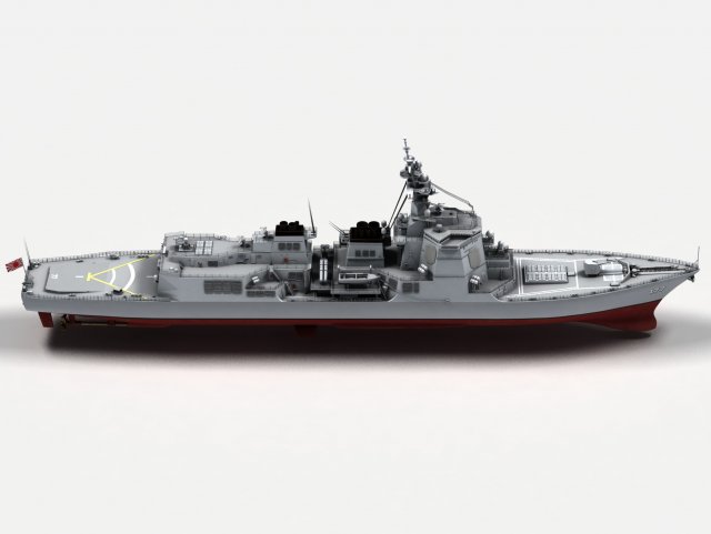 atago class destroyer 3D Model in Battleship 3DExport