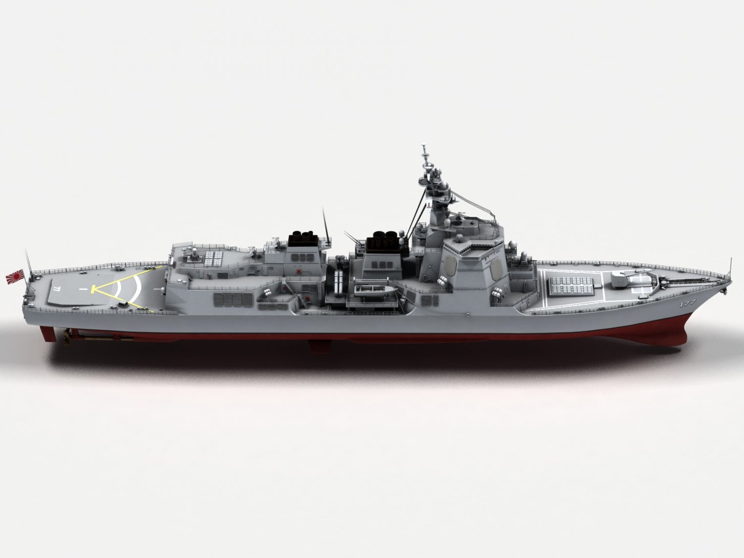 Atago class destroyer 3D Model in Battleship 3DExport