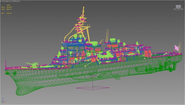 atago class destroyer 3D Model in Battleship 3DExport