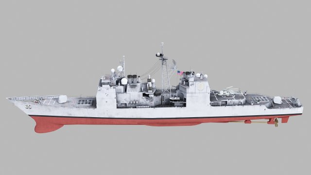 uss chosin cg-65 ticonderoga class 3D Model in Battleship 3DExport