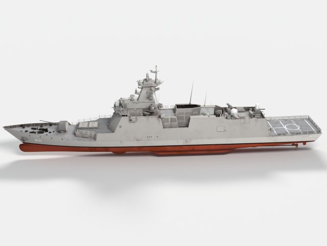 roks seoul ffg-821 daegu class frigate 3D Model in Battleship 3DExport