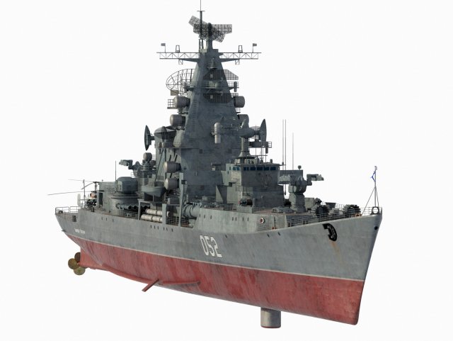 Admiral Zuzulya Kresta-1 class cruiser 3D Model in Battleship 3DExport