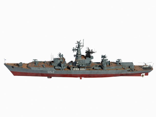 Admiral Zuzulya Kresta-1 class cruiser 3D Model in Battleship 3DExport