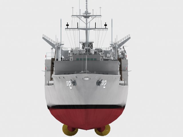 USS Milwaukee AOR-2 Wichita class ship 3D Model in Battleship 3DExport