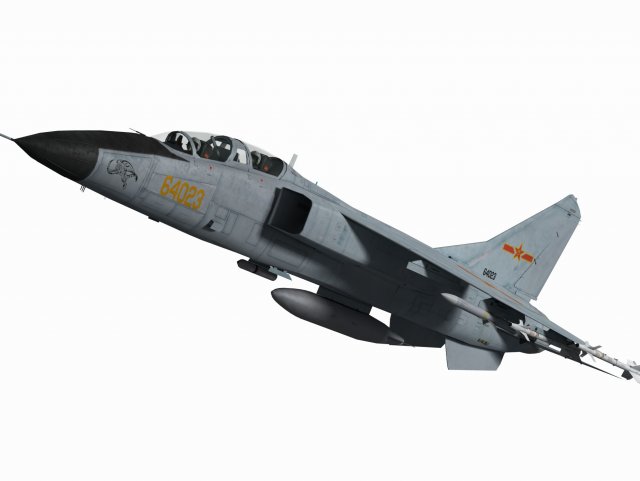 Xian JH-7 Flounder 3D Model in Fighter 3DExport