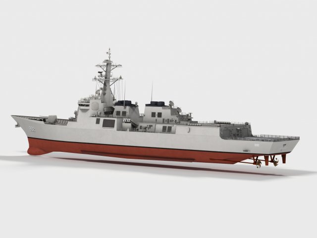 ROKS Yulgok Yi I DDG-992 KDX-III class 3D Model in Battleship 3DExport