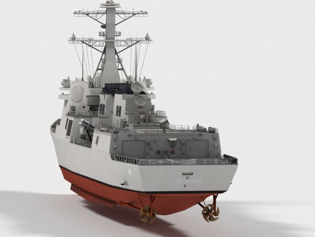 ROKS Yulgok Yi I DDG-992 KDX-III class 3D Model in Battleship 3DExport