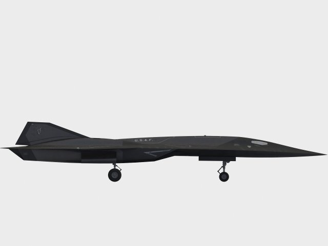 Lockheed Martin SR-72 Darkstar 3D Model in Fighter 3DExport