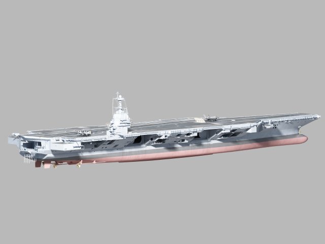 CVN-78 USS Geral R F ord 3D Model in Battleship 3DExport