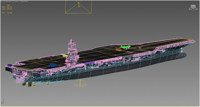CVN-78 USS Geral R F ord 3D Model in Battleship 3DExport