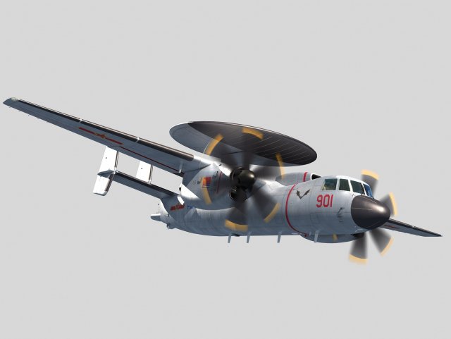 Xian KJ-600 AEW 3D Model in Recon 3DExport