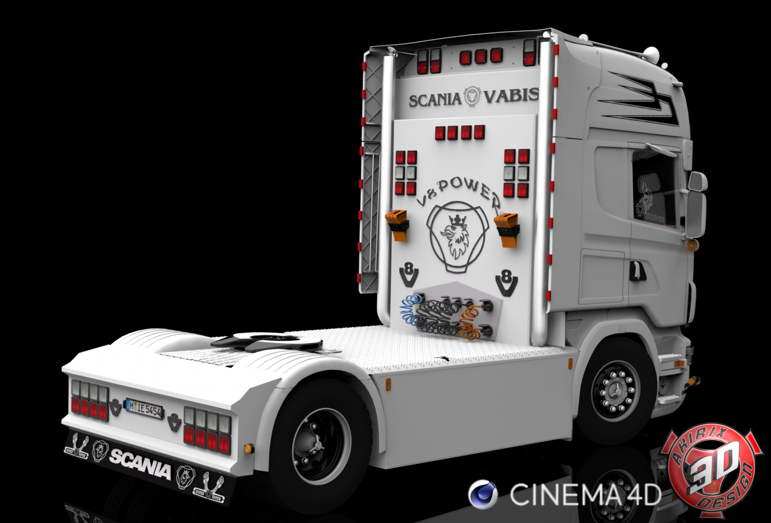 Scania R500 V8 3D Model in Truck 3DExport