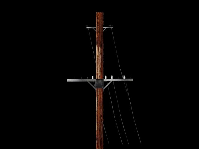 low poly electric pole for gamemaking 3D Models in Other 3DExport