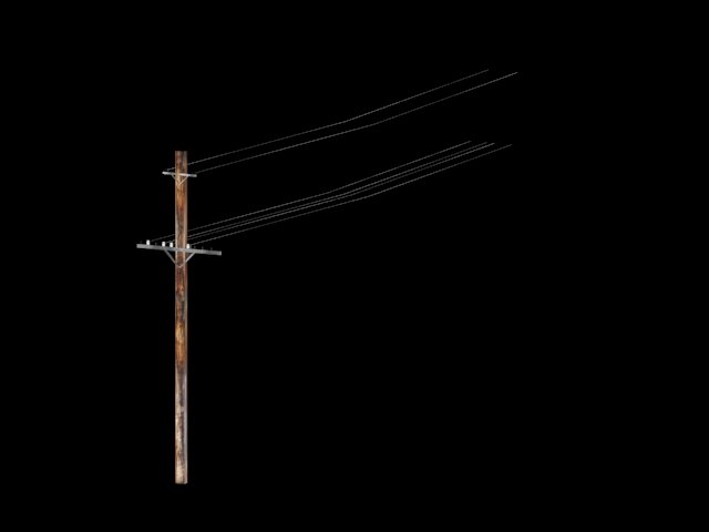 low poly electric pole for gamemaking 3D Models in Other 3DExport
