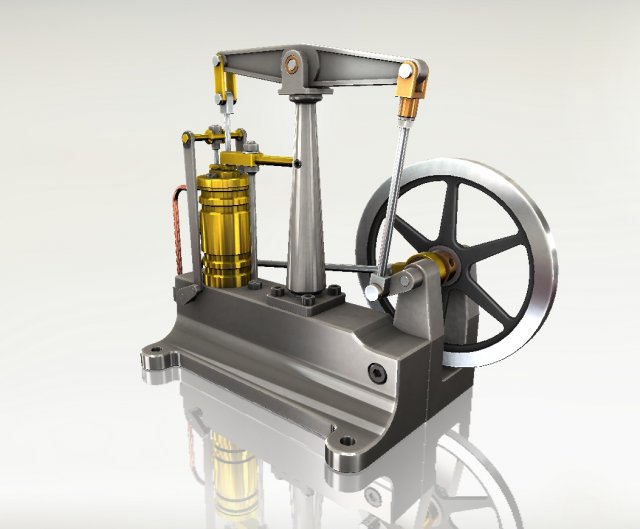 beam engine 3D Model in Other 3DExport