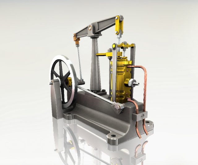 beam engine 3D Model in Other 3DExport