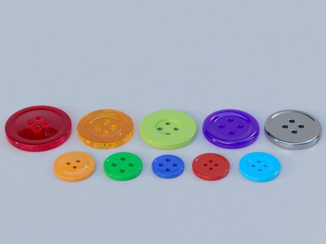 buttons 3D Model in Other 3DExport