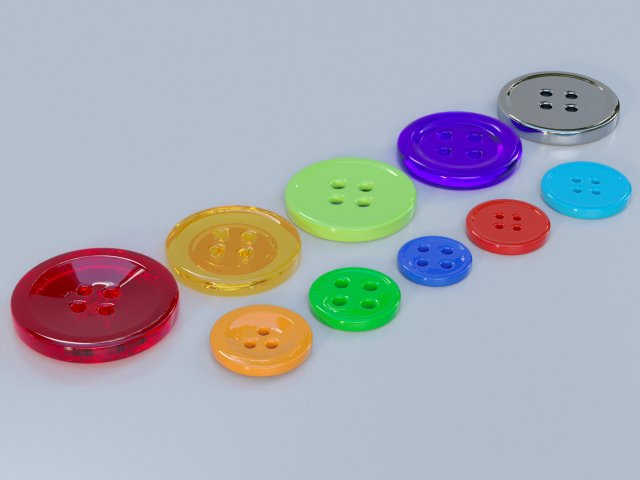 buttons 3D Model in Other 3DExport