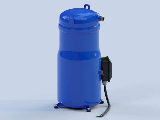 Compressor 3D Model in Machines 3DExport