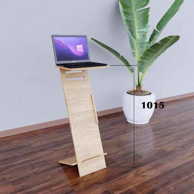 Mobile adjustable standing transforming table for laptop CNC Model 3D ...
