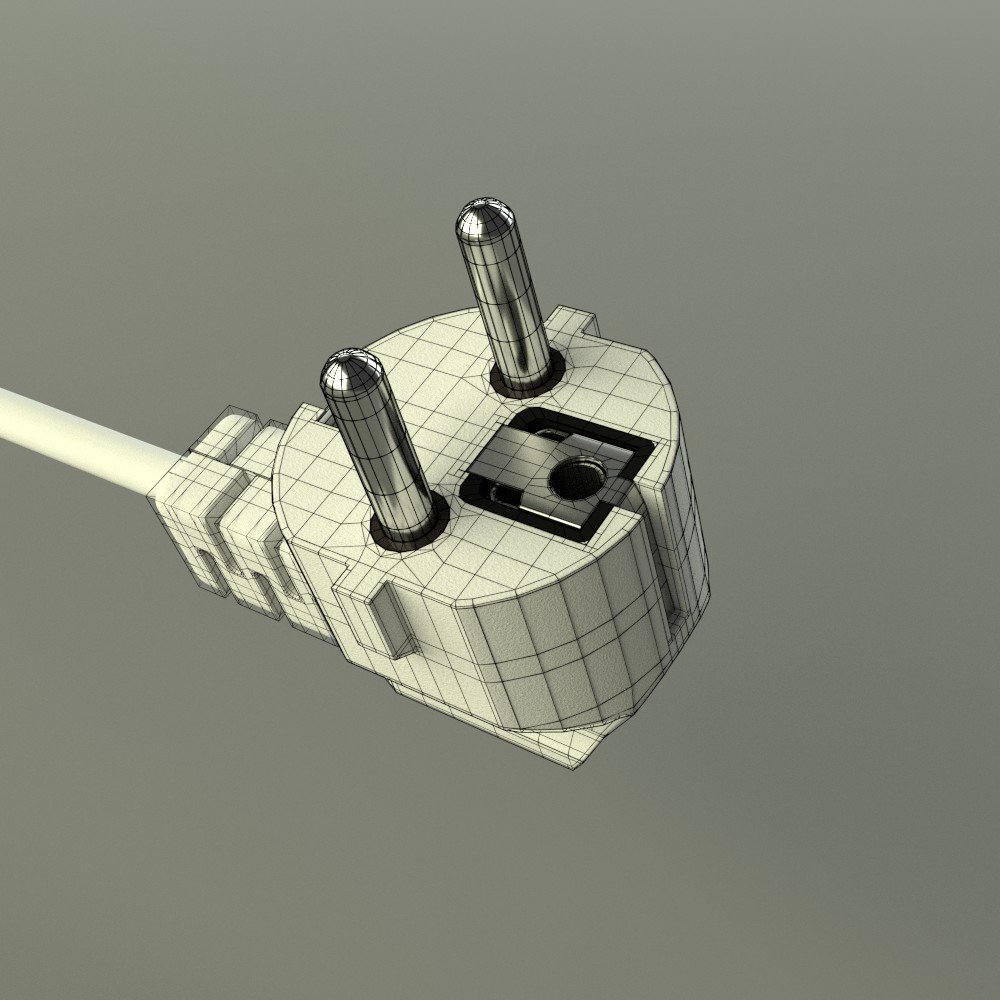 electric plug 3D Model in Parts 3DExport