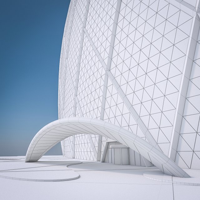 Abu Dhabi - 3D City Model 3D Model in Cityscapes 3DExport