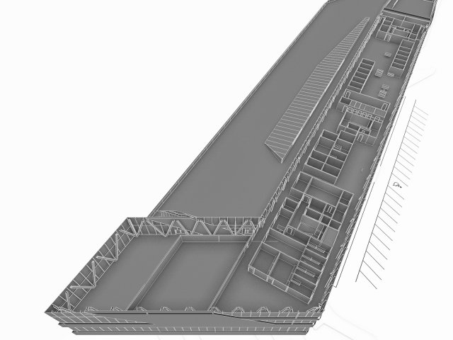 port terminal building 3D Model in Buildings 3DExport