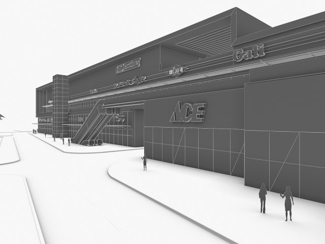 shopping mall 05 3D Model in Buildings 3DExport