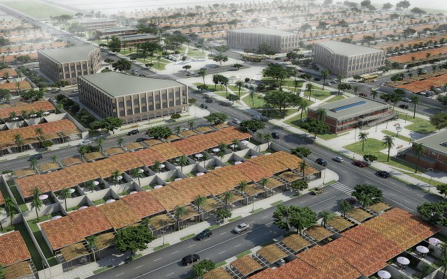 residential urban area district 3D Model in Cityscapes 3DExport