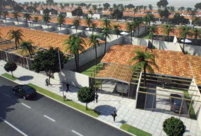 residential urban area district 3D Model in Cityscapes 3DExport