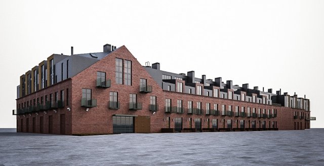 loft building exterior 3D Model in Buildings 3DExport