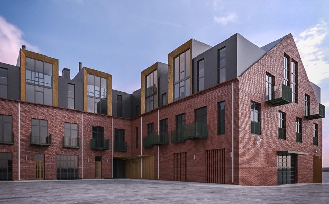 loft building exterior 3D Model in Buildings 3DExport