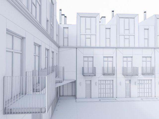 loft building exterior 3D Model in Buildings 3DExport