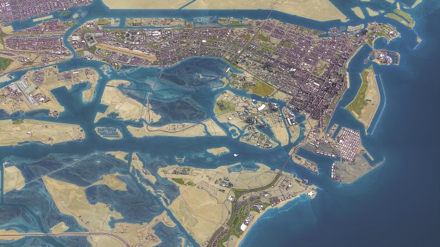 Abu Dhabi - City 3D Model in Cityscapes 3DExport
